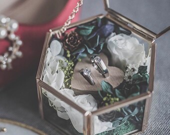 Floral Wedding Ring Box - Etsy