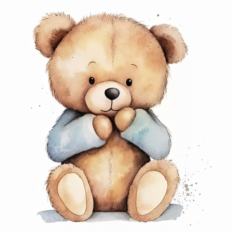 16 Teddy Bear Clipart Jpgs High Quality Digital Planner - Etsy