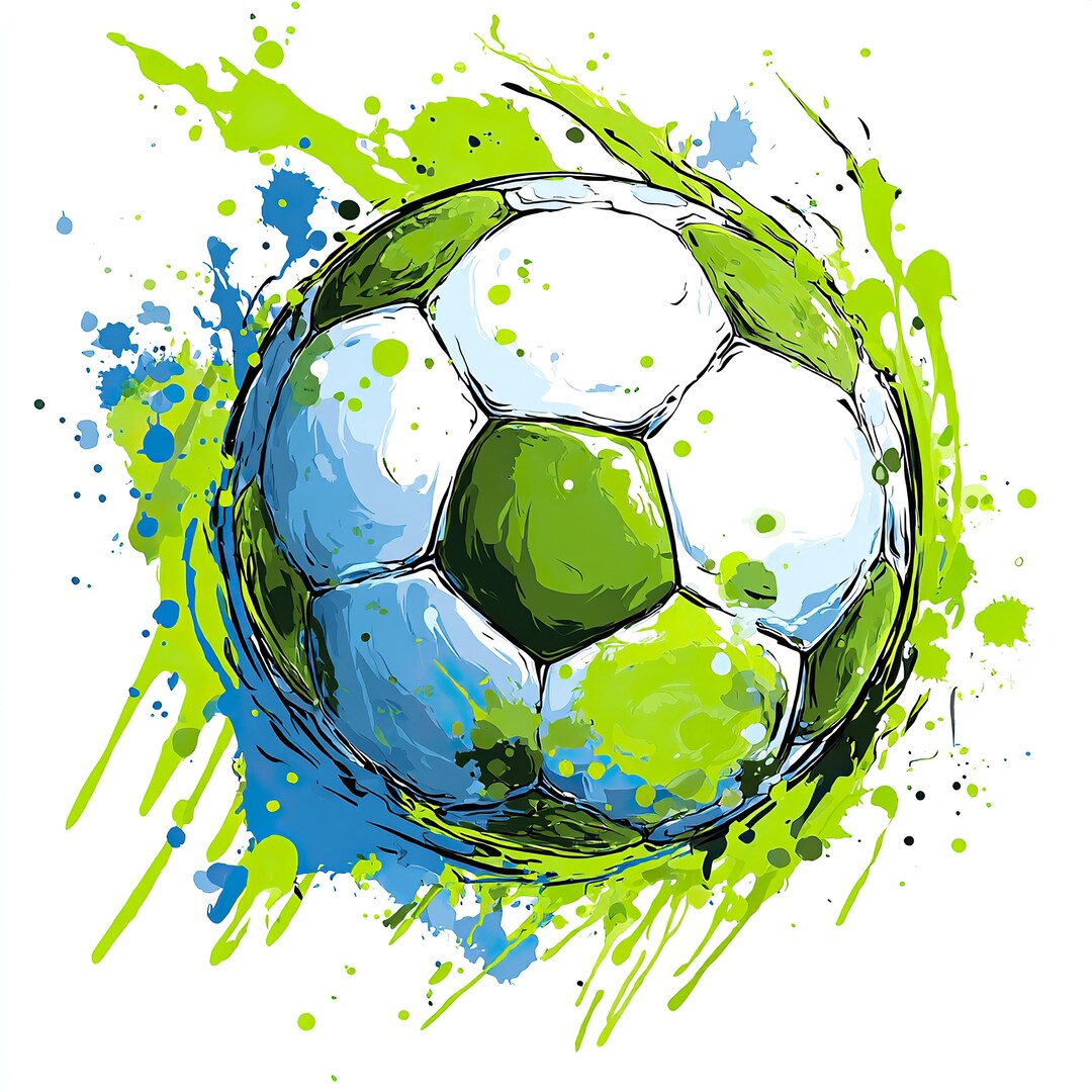 Watercolor Soccer Ball Clipart Set | 12 Colorful Football Art ...