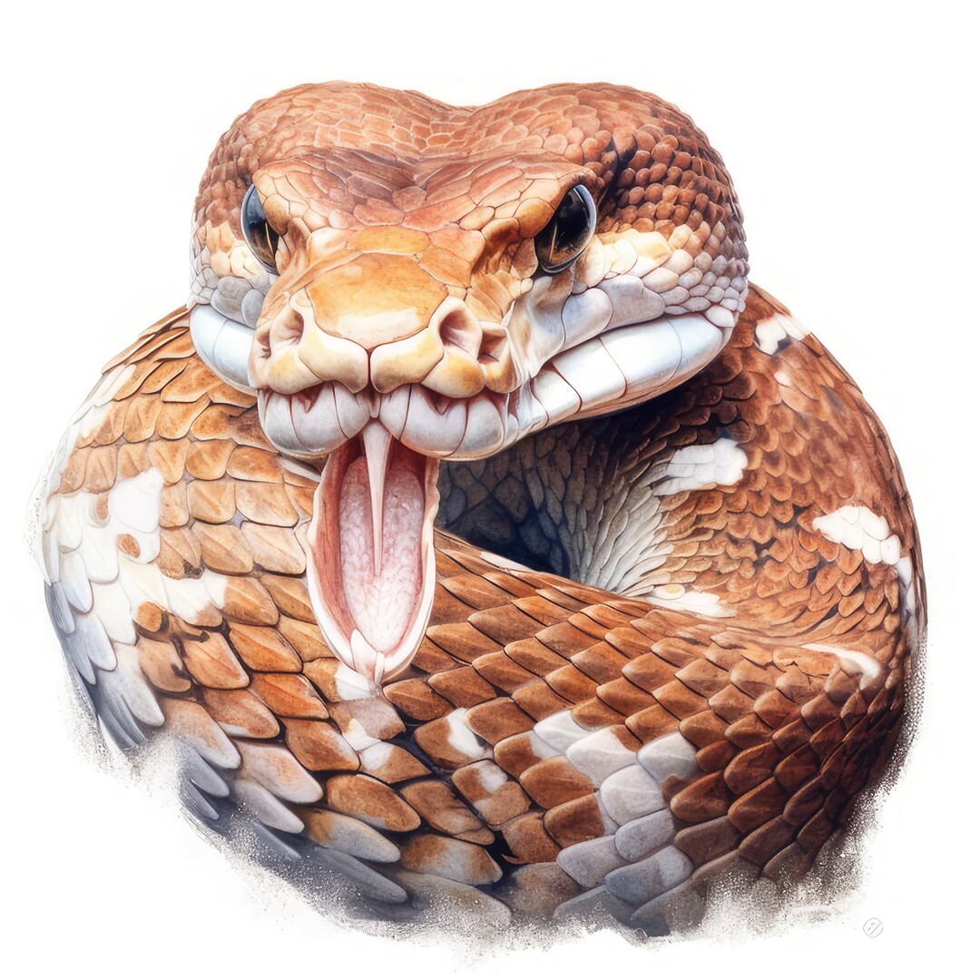 Fierce Copperhead Snake Clipart, 16 High Quality Jpgs High Resolution ...