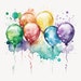 Colorful Balloons Clipart 14 High Quality Images 300 DPI Digital ...