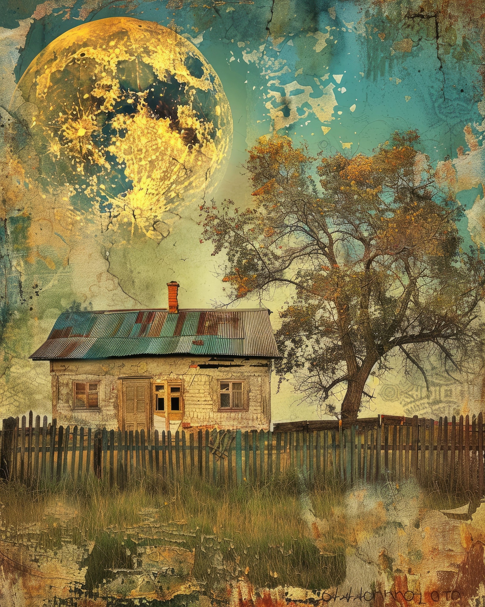 Whimsical Houses Printable Art: Mixed Media Designs (digital Download ...