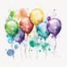 Colorful Balloons Clipart 14 High Quality Images 300 DPI Digital ...
