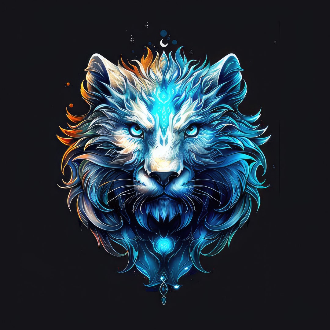 5 Blue Wolf Pngs, Dtf Designs Dtf Images Sublimate Designs, Png File ...