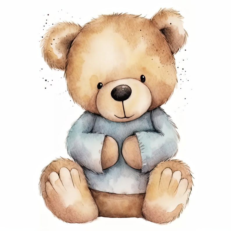 16 Teddy Bear Clipart Jpgs High Quality Digital Planner - Etsy