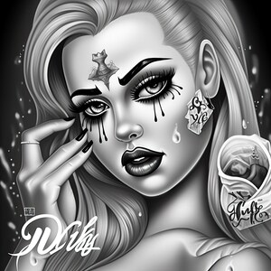 Skull Couple JPG | Skeleton With Wife | Chicano Art JPG | Day of the ...