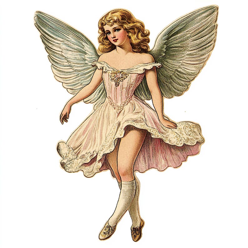 16 Vintage Angel With Wings Watercolor Jpgs | 4095x4095px, 300 DPI ...