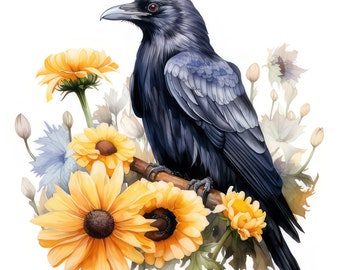 Happy Fall Crows Clipart-instant Download-digital Clipart-png - Etsy