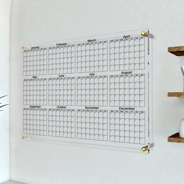 Yearly Calendar - Etsy