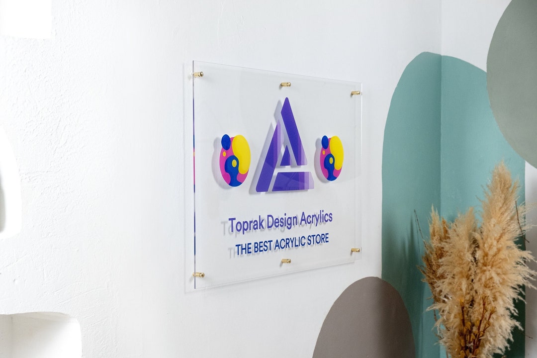 Acrylic Business Sign, Office Door Sign, Acrylic Logo Sign, Business ...