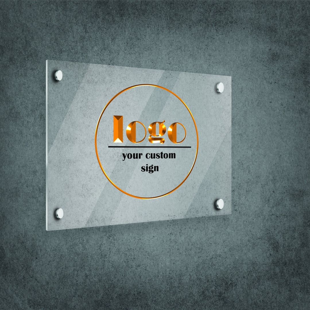 Custom Business Sign, Custom Office Door Sign, Office Acrylic Logo Sign ...