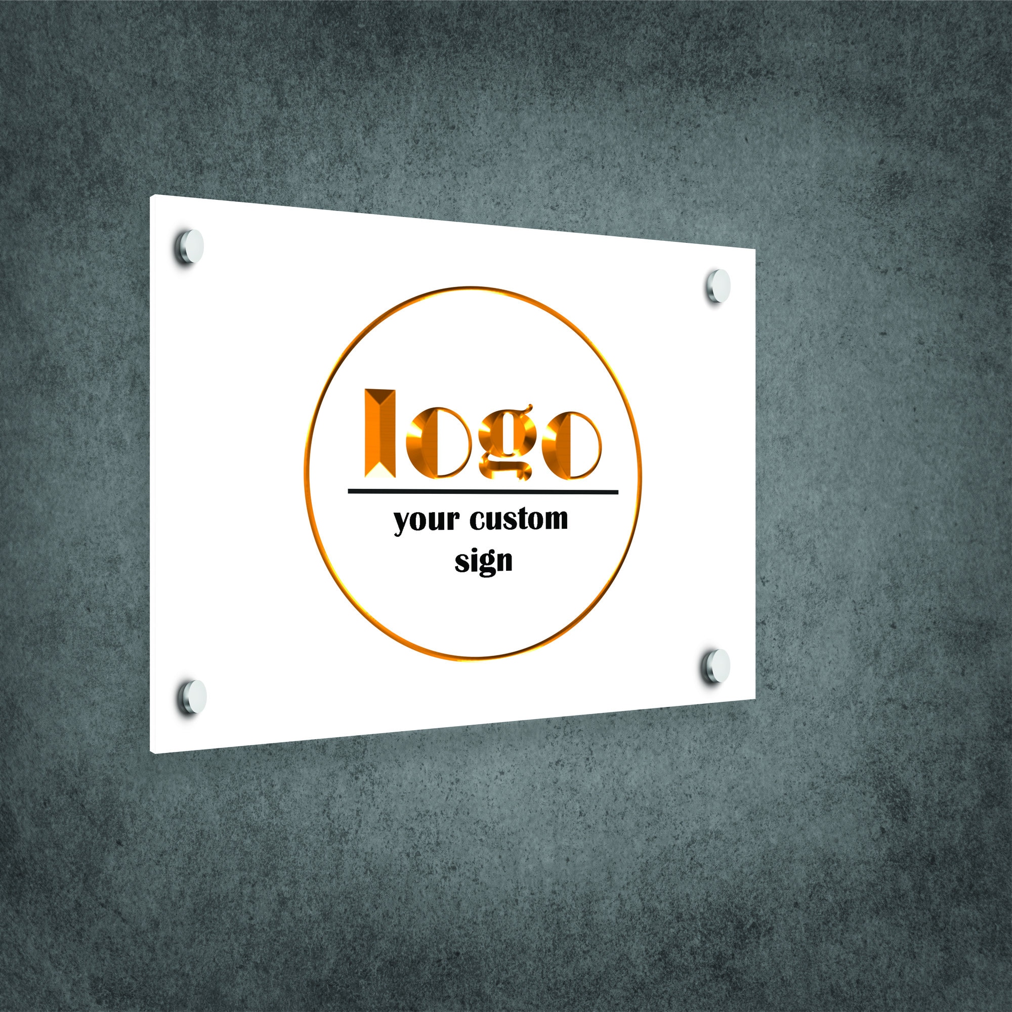 Personalized Acrylic Business Logo Sign Office Door Wall - Etsy