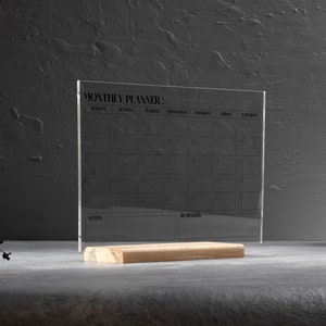 Custom Acrylic Desk Calendar 2025, Weekly Planner, Dry Erase Board - Etsy