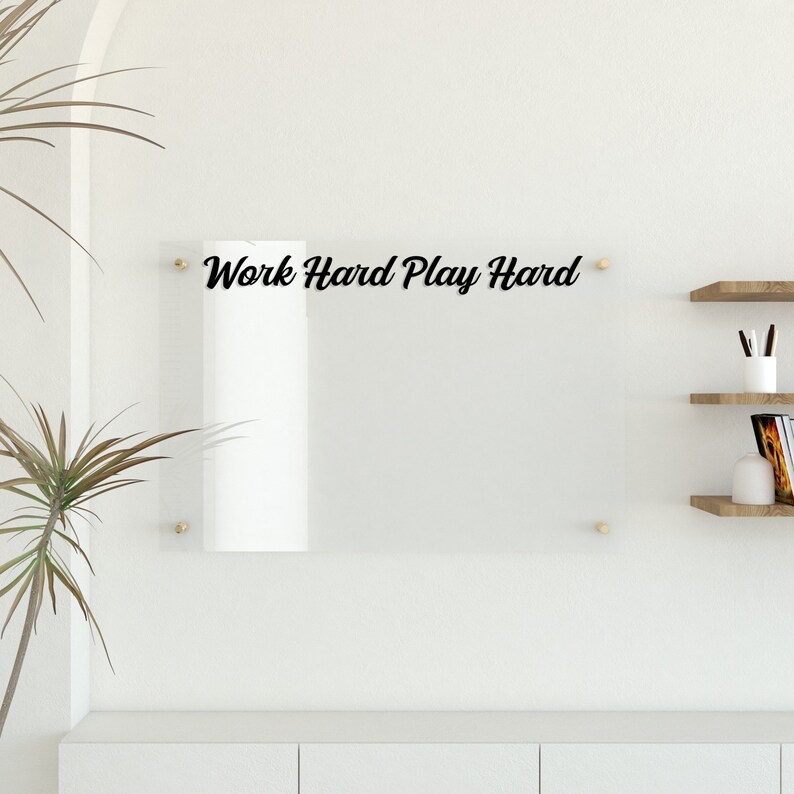 Personalized Blank Acrylic Dry Erase Board With Titles Clear - Etsy