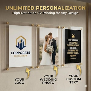 Custom Acrylic Mission Statement Sign, Professional Corporate Branding ...
