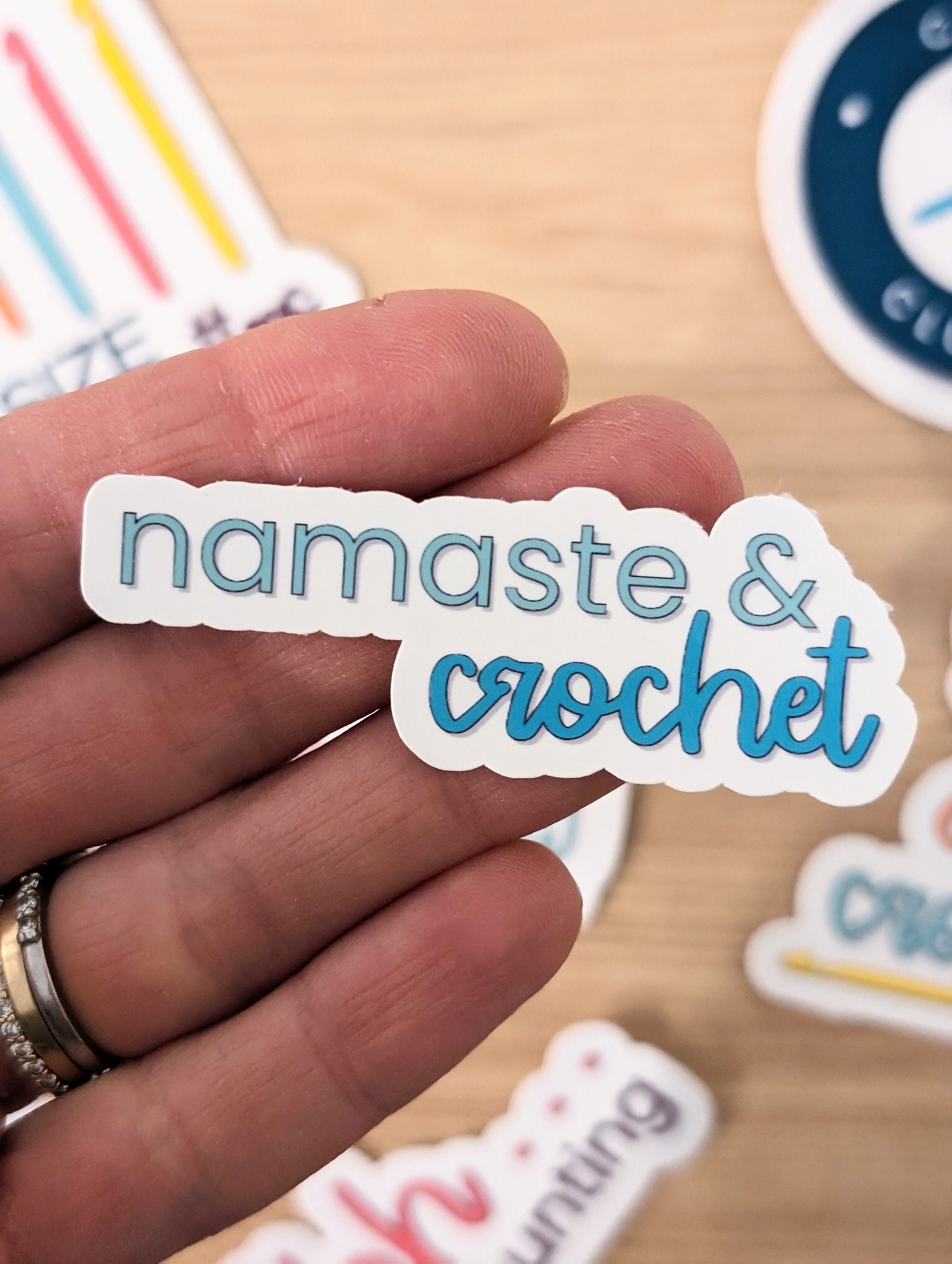 Crochet Lover Stickers, Crochet Sticker Pack, One More Row, Shh I'm ...