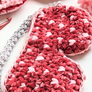 Crochet Pattern - Eye / Sleep Mask With Hearts - I Heart Sleep Mask ...