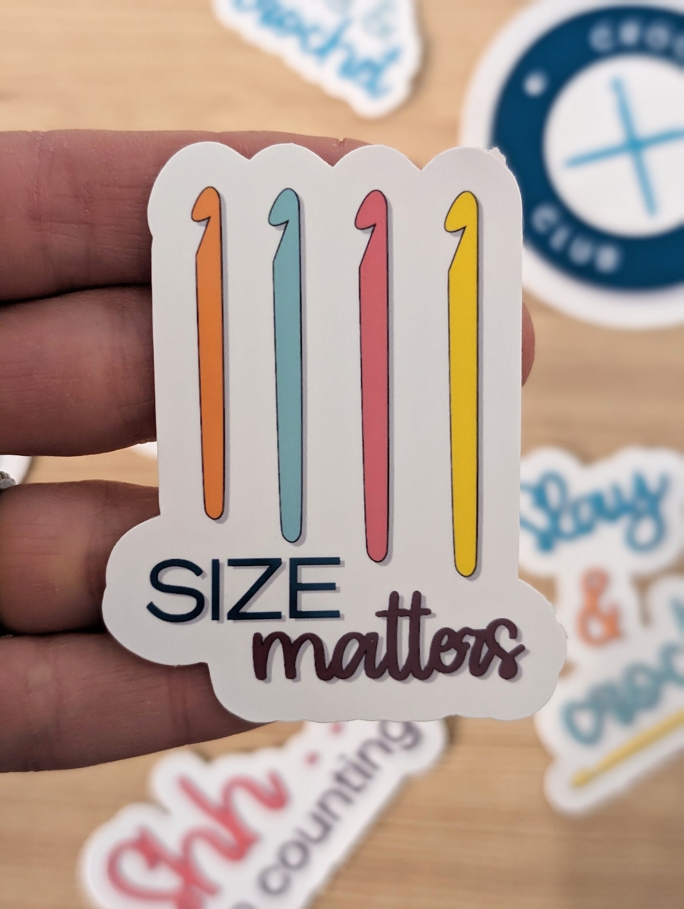 Crochet Lover Stickers, Crochet Sticker Pack, One More Row, Shh I'm ...