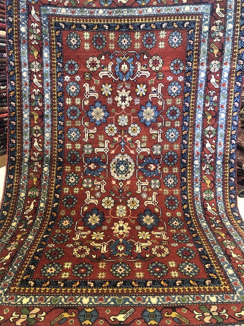 Large Persian Rugbright Persian Carpet Red Oriental Rug - Etsy