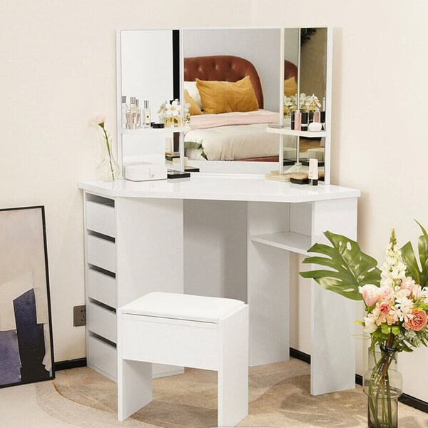 Corner Dressing Table - Etsy UK