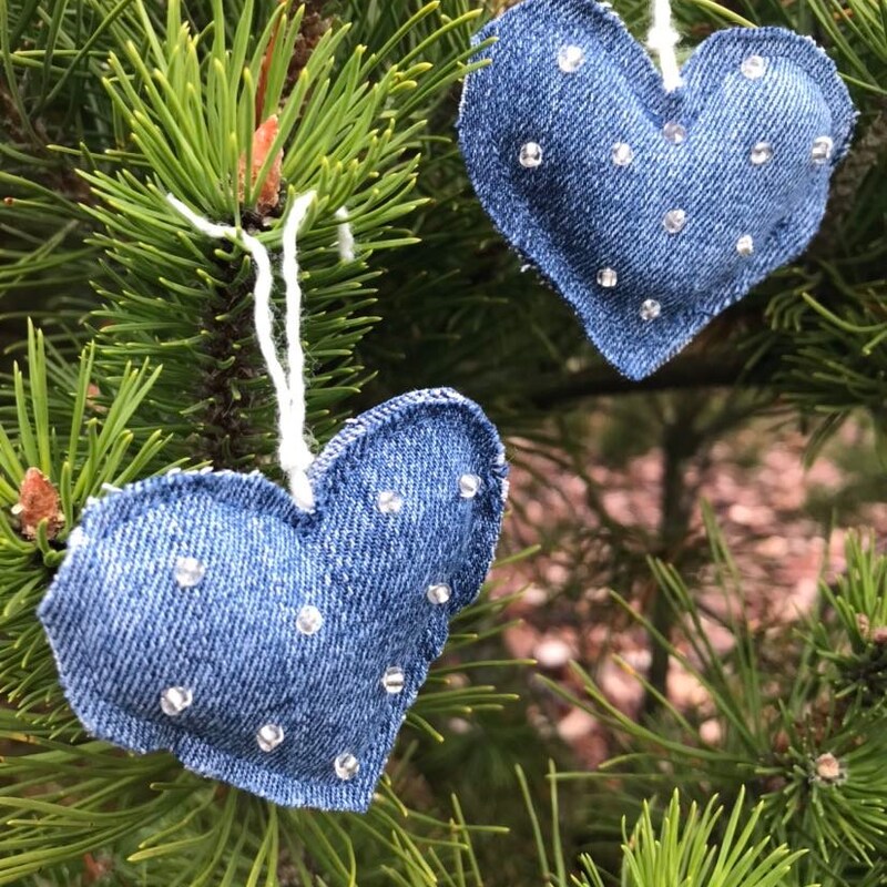 Denim Heart - Etsy