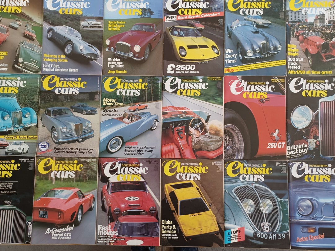 Thoroughbred & Classic Cars Magazine 1980's Classic Car Collection - Etsy