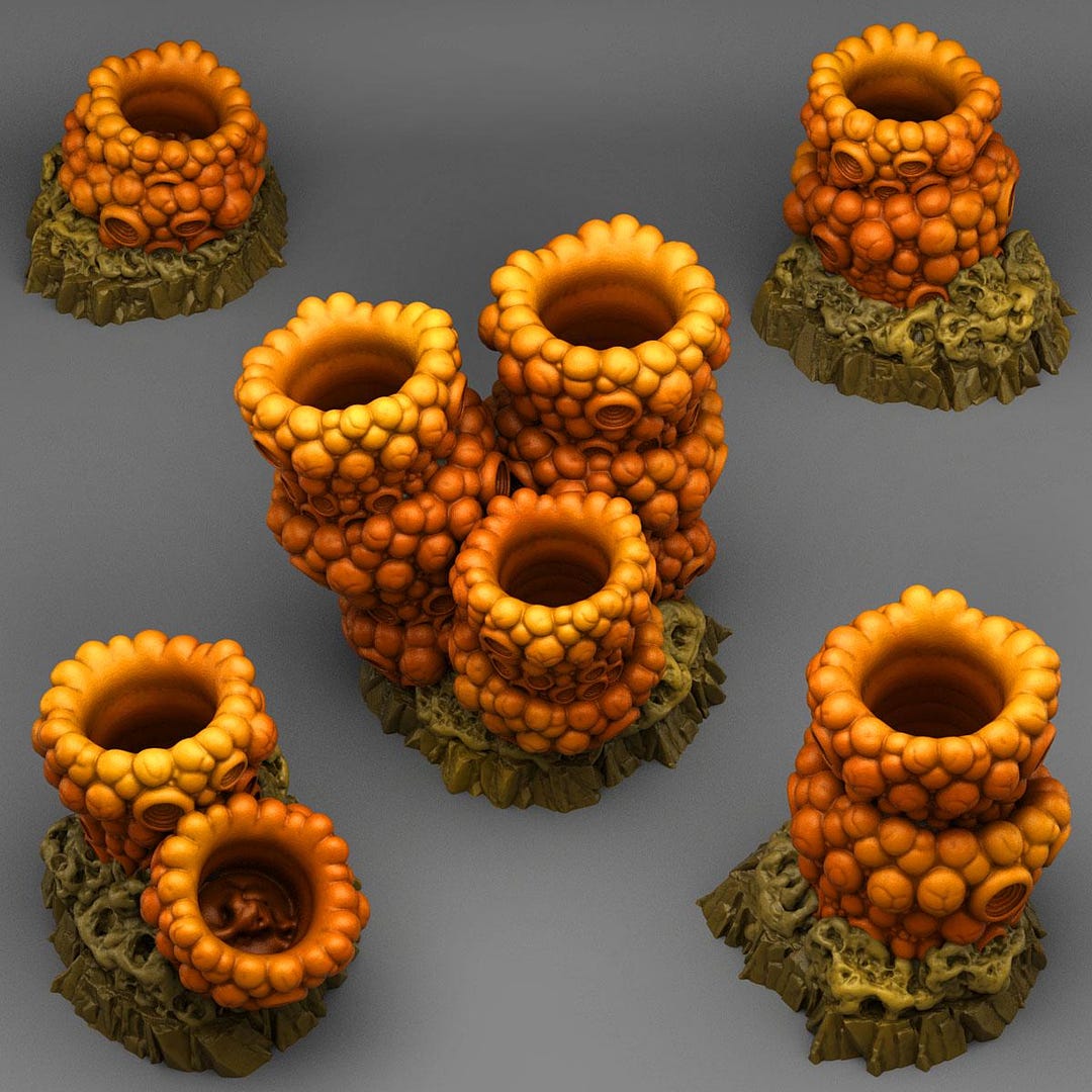 Infernal Chimney Scatter Terrain Objective Markers Dnd Wargaming ...