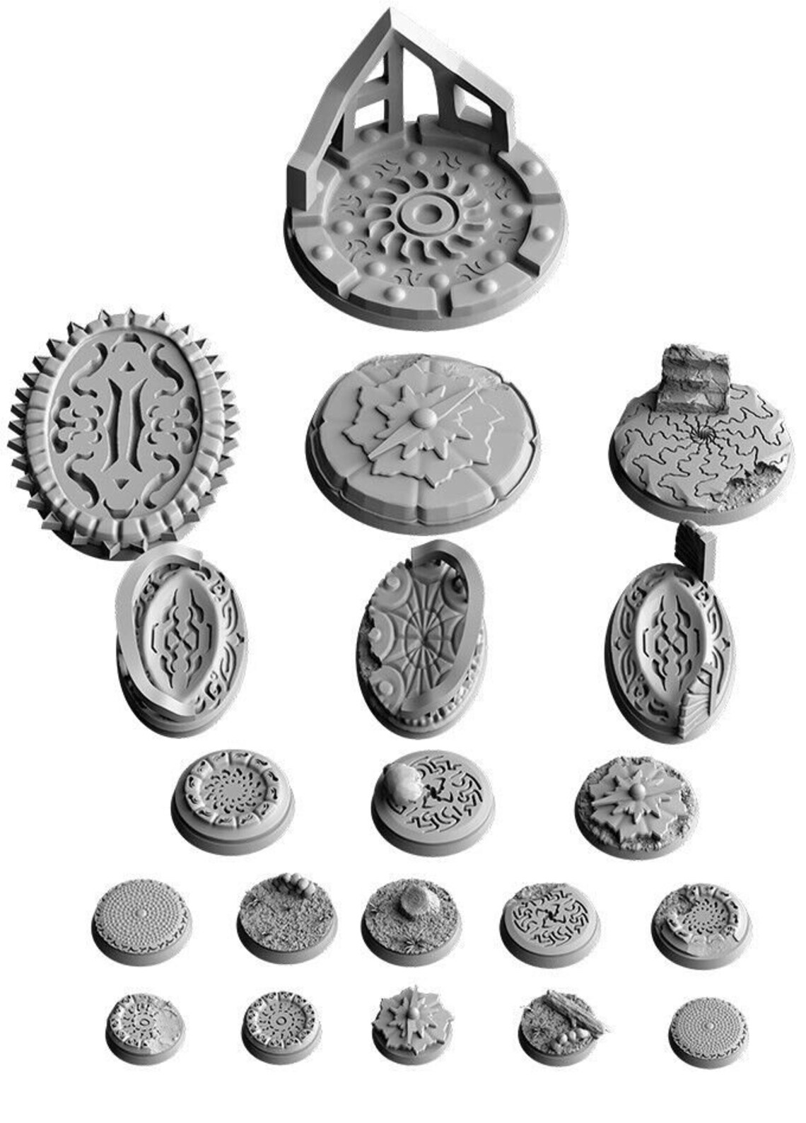 Mystical / Elf Bases for Sci-fi & Fantasy Wargaming and Dnd - Free ...