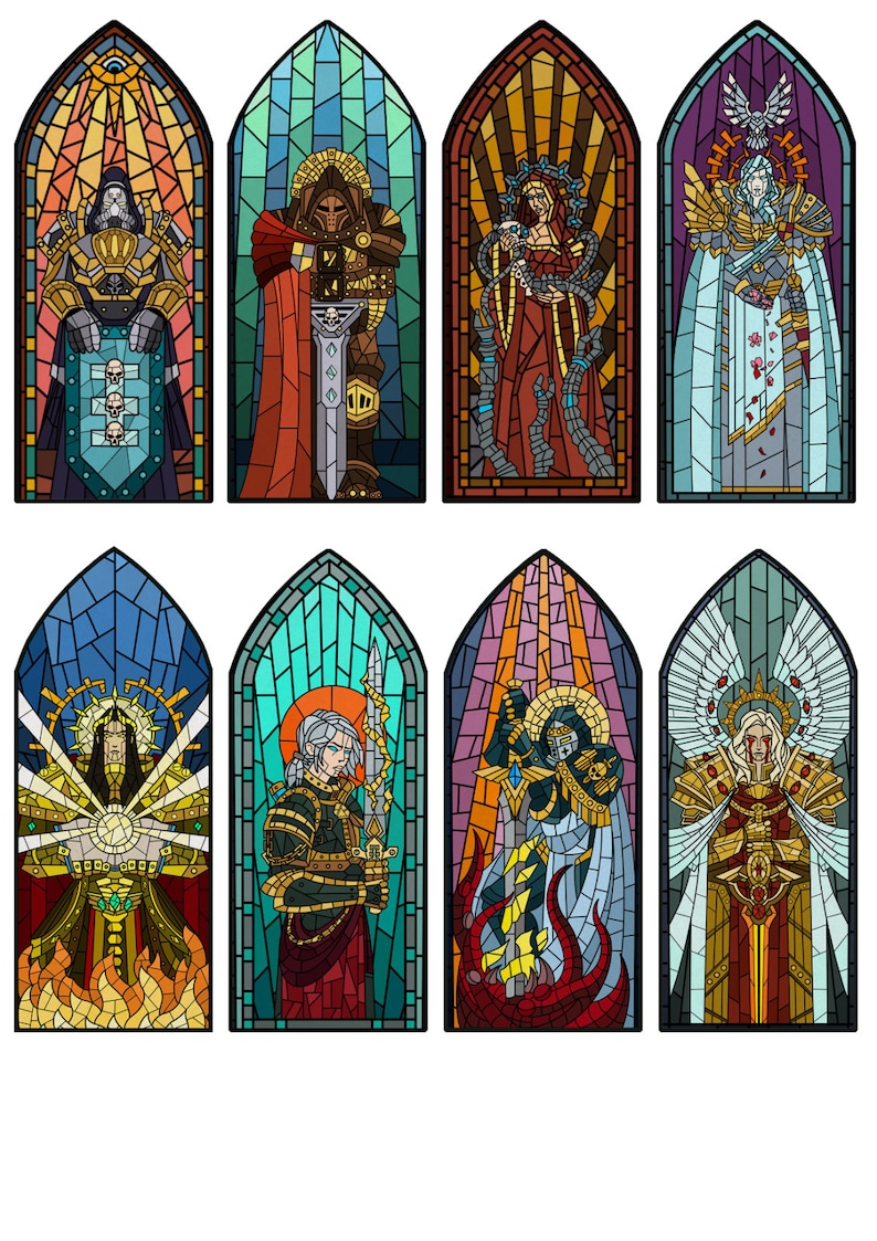 Gothic Stained Glass Walls for Wargaming Terrain Building - Etsy