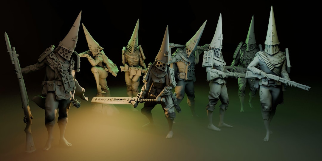 Afflicted Trench Warriors by 42 Studio Miniatures Suitable for Sci-fi ...