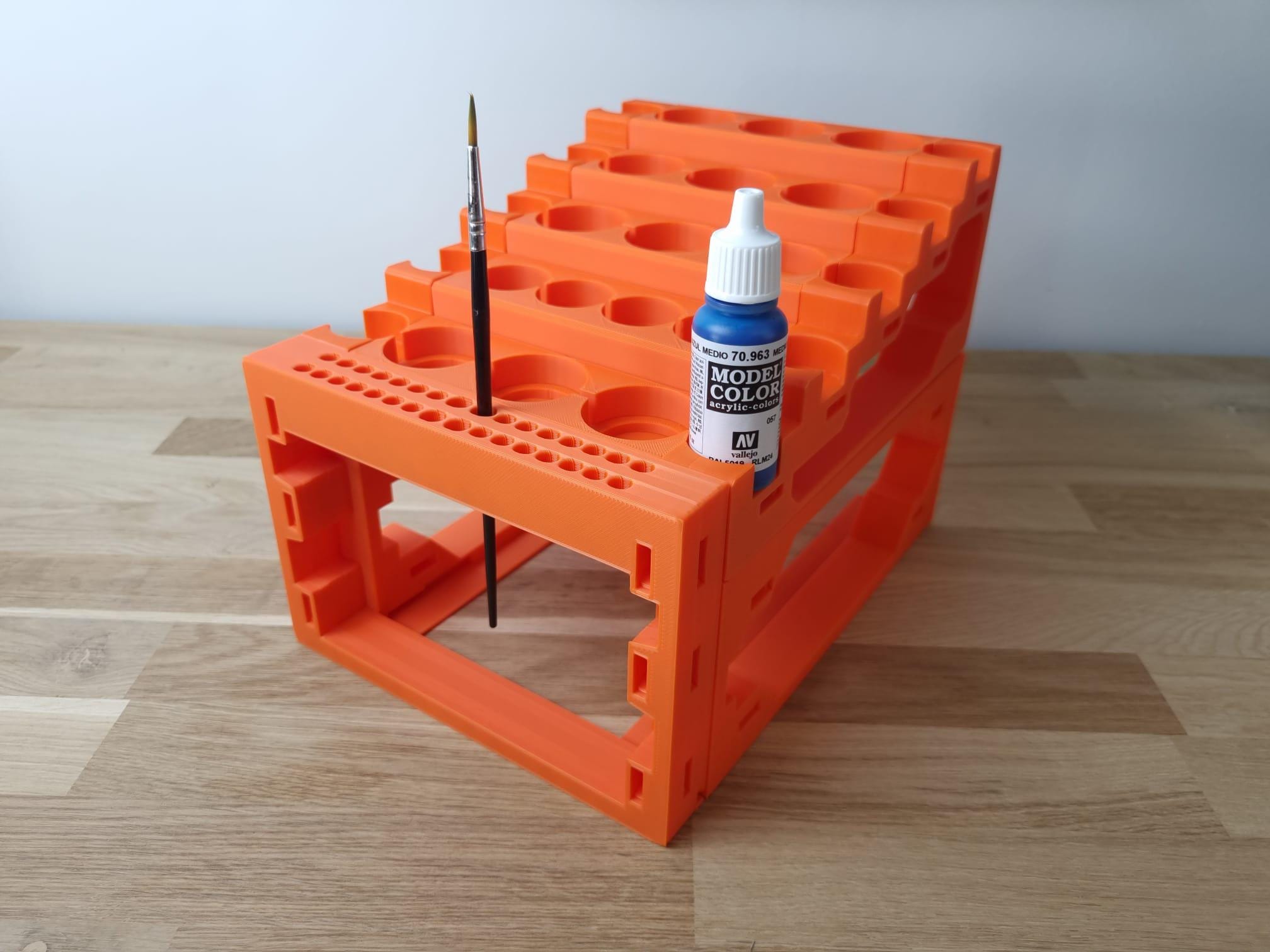 Paintpal Studio Dropper and Flip Lid Paint Bottle Racks; Miniature ...