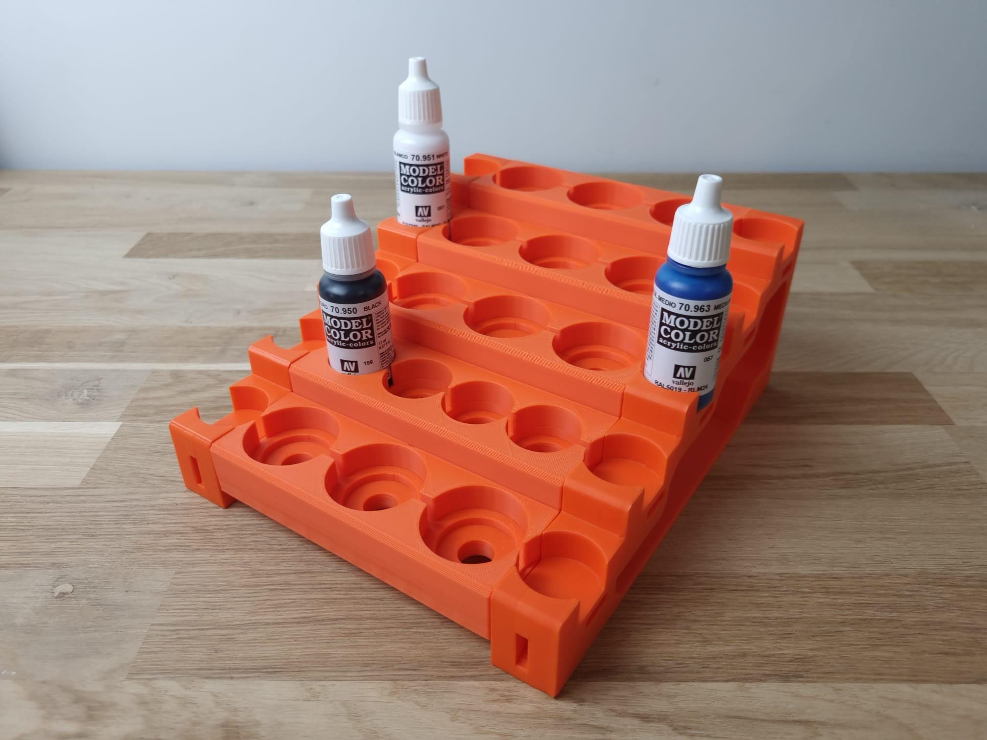 Paintpal Studio Dropper and Flip Lid Paint Bottle Racks; Miniature ...