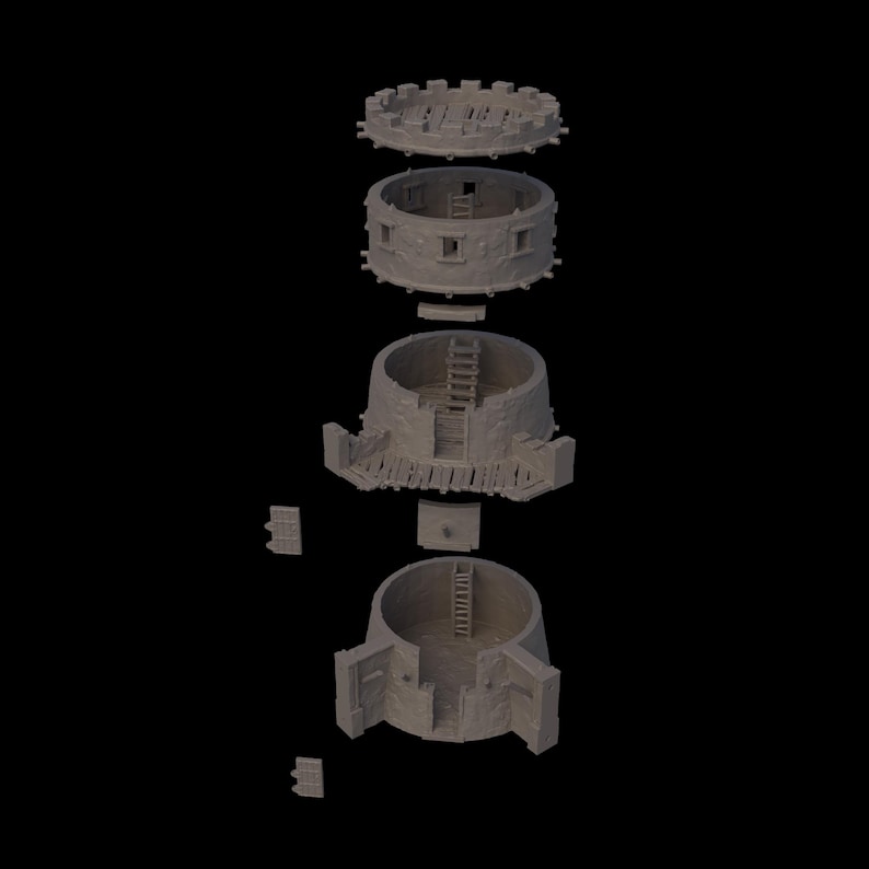 28mm Desert Fort: 3D Printed Wargaming Terrain - Etsy
