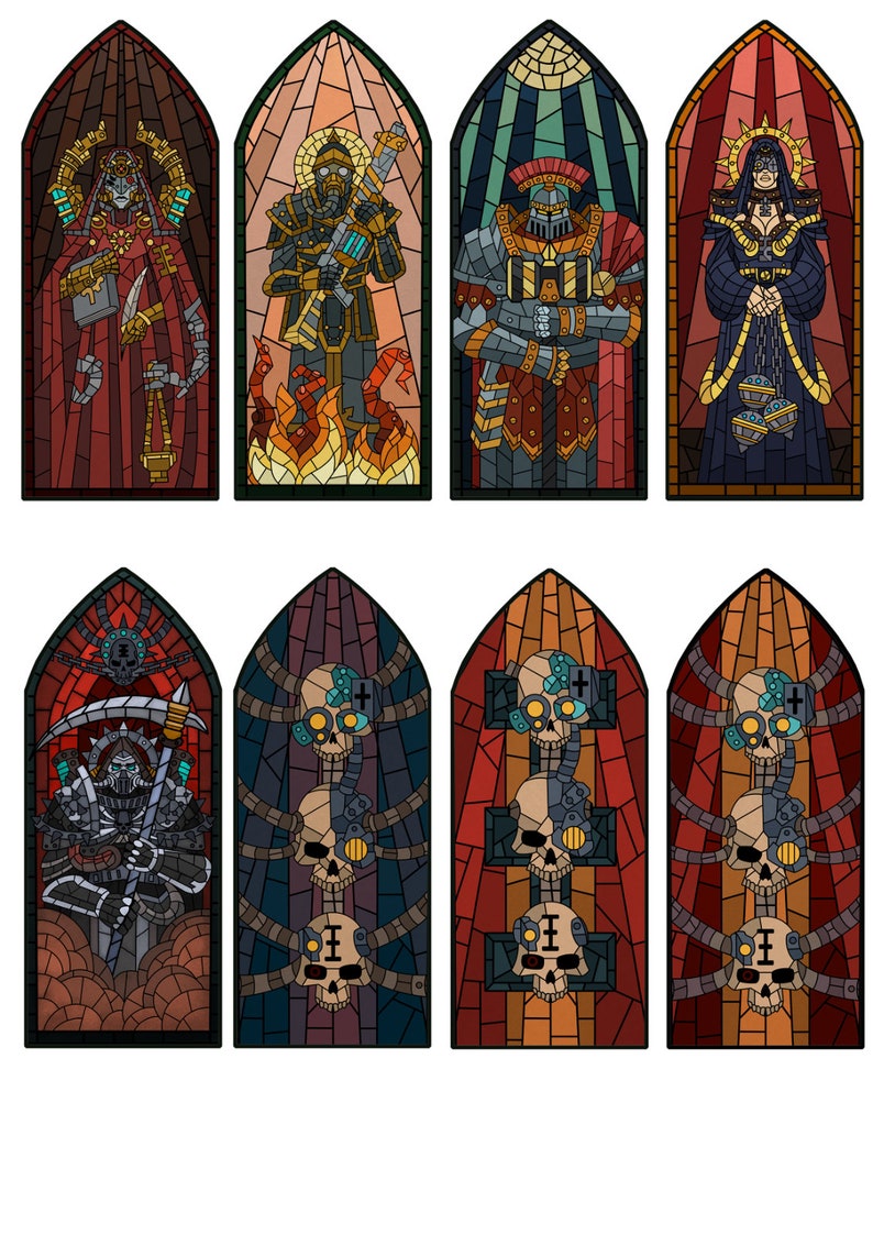 Gothic Stained Glass Walls for Wargaming Terrain Building - Etsy