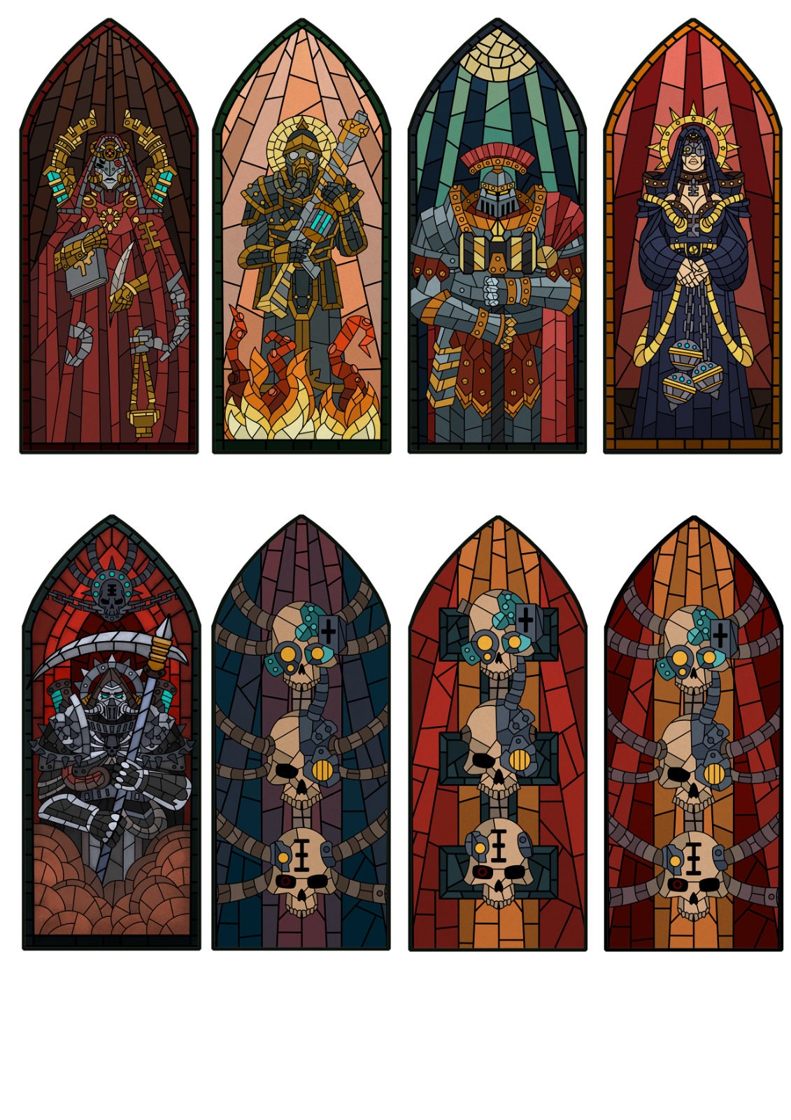 Gothic Stained Glass Walls for Wargaming Terrain Building - Etsy