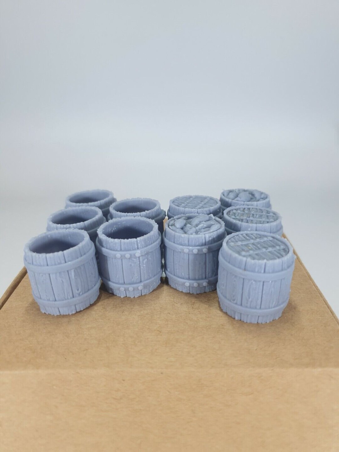Wooden Barrels / Whiskey Casks for Dnd & Fantasy Wargaming Warhammer ...