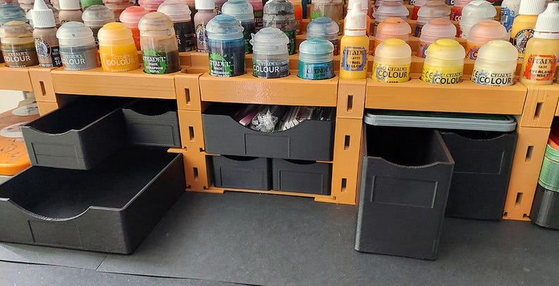 Paintpal Studio Dropper and Flip Lid Paint Bottle Racks; Miniature ...