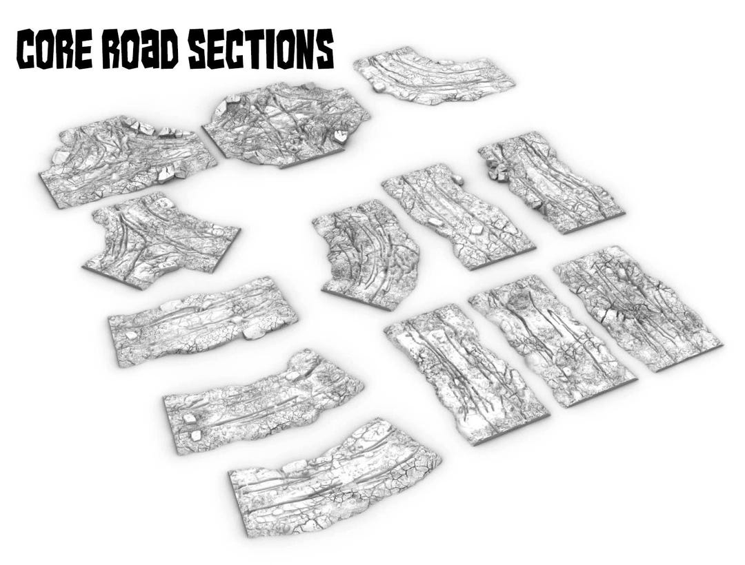 Modular Roads for Wargaming and Dnd Scatter Terrain Scenery Tabletop ...