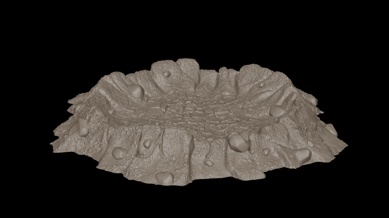 Blast Craters - Pack of 7 - 28mm Impact Craters Scatter Terrain Scenery ...