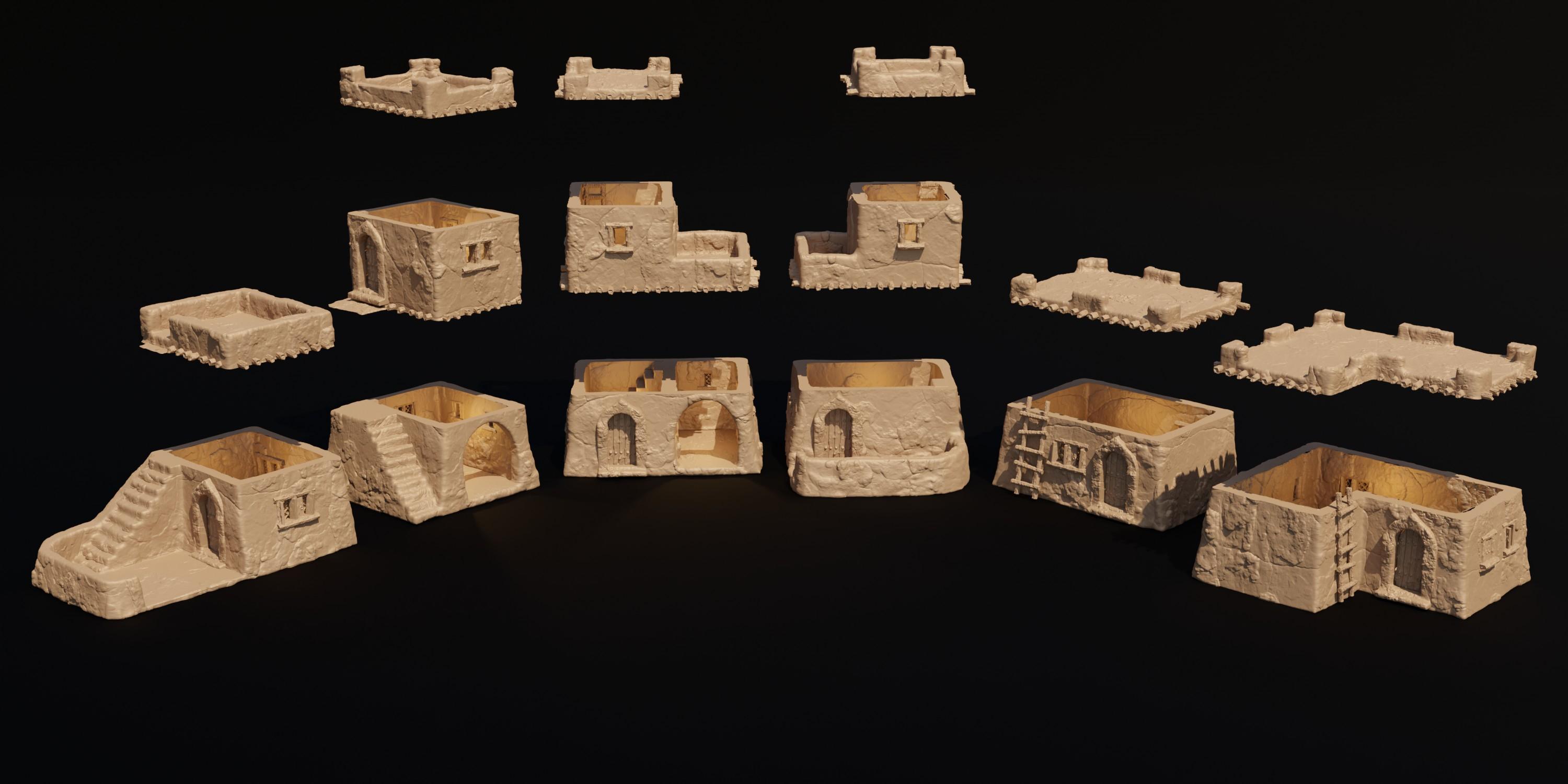 28mm Desert Fort: 3D Printed Wargaming Terrain - Etsy