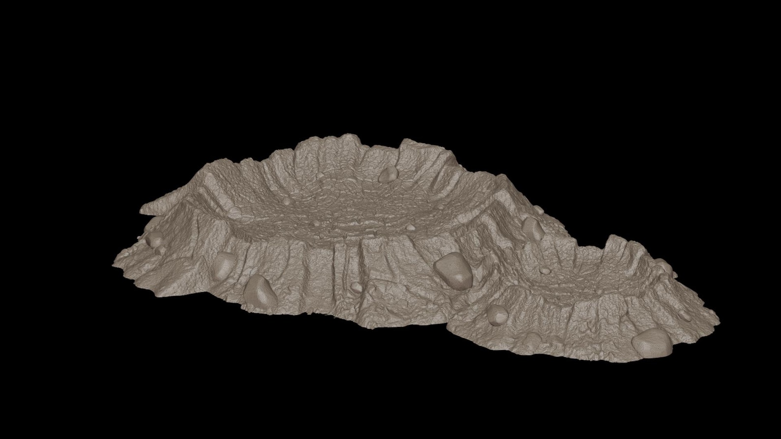 Blast Craters - Pack of 7 - 28mm Impact Craters Scatter Terrain Scenery ...