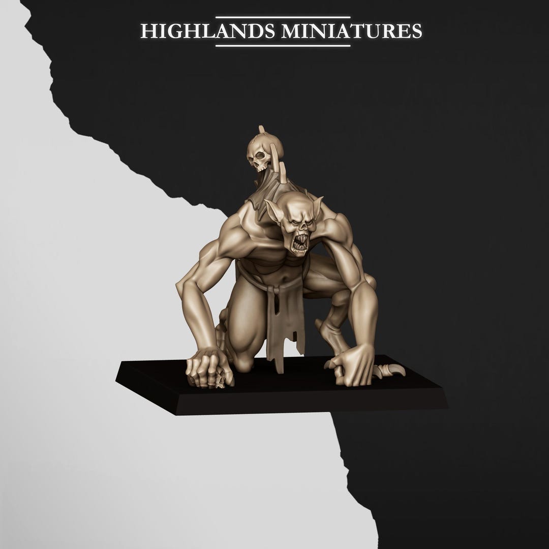 Undead Crypt Ghouls for Fantasy Wargaming by Highland Miniatures - Etsy