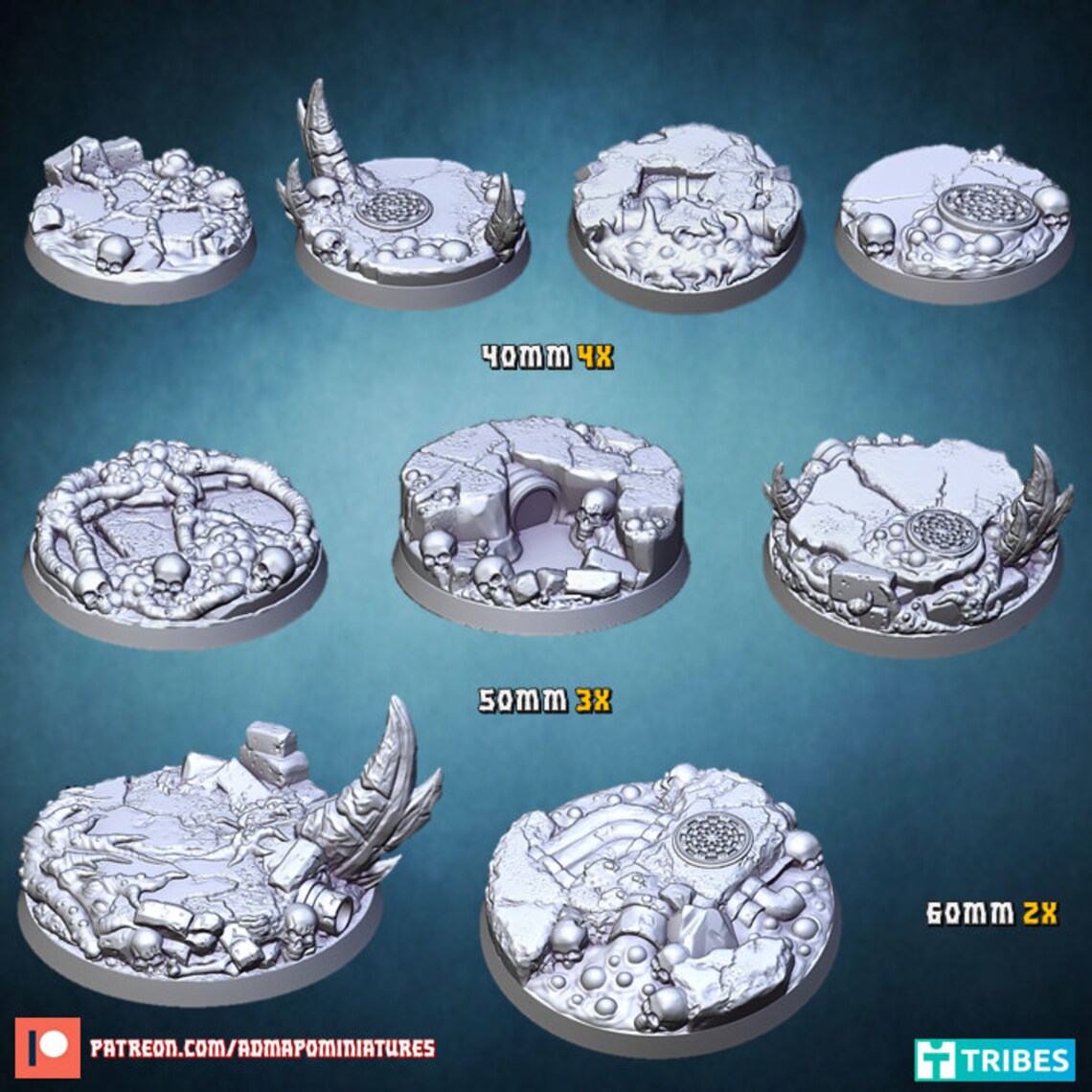 Plague Nurgle Themed Scenic Bases for Wargaming Warhammer 40k Basing Bits - Etsy