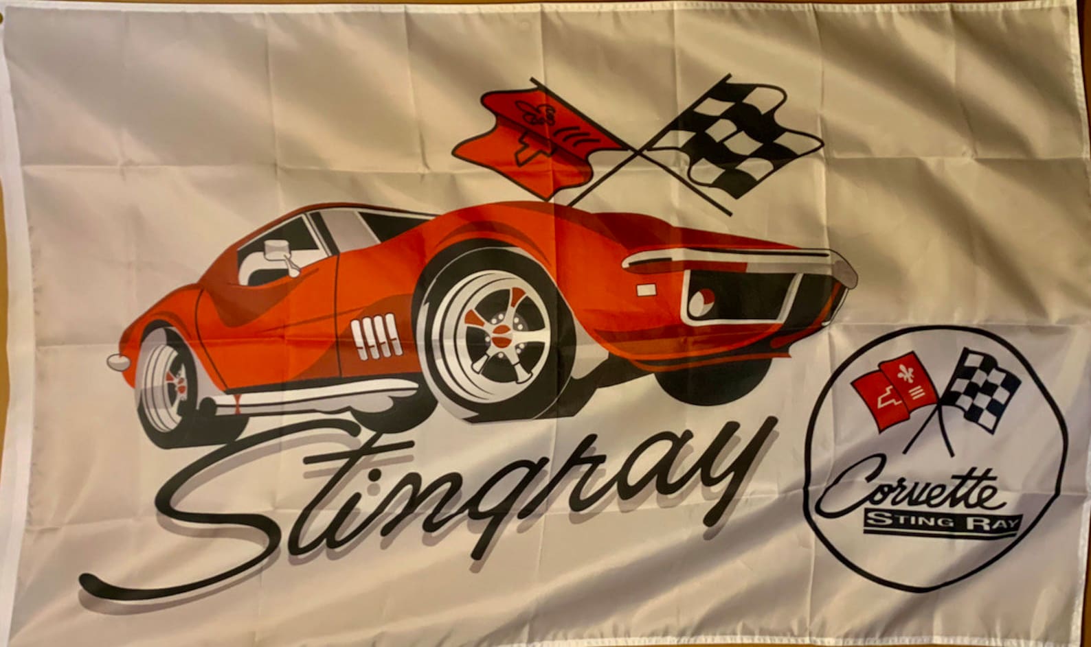 Corvette Stingray Classic Car Banner - Etsy