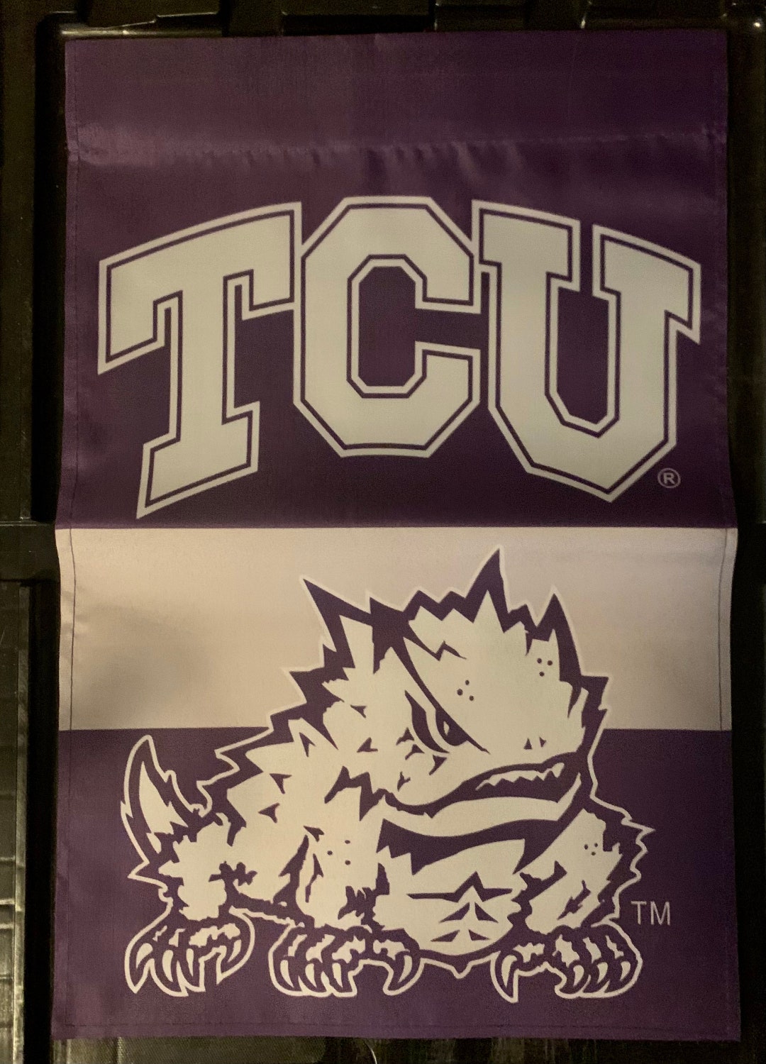 TCU Horn Frogs Garden Flag - Etsy