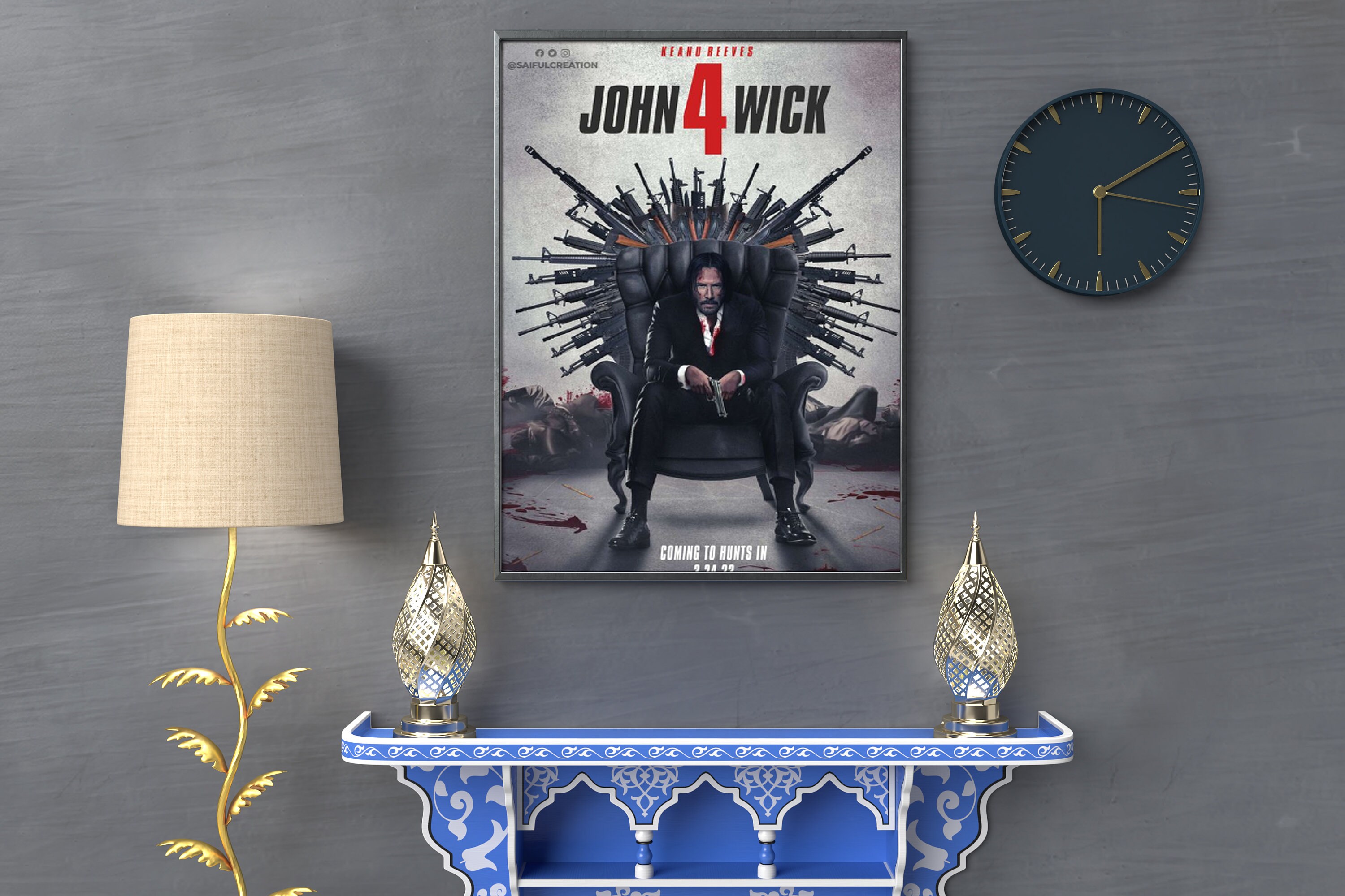 John Wick Chapter 4 2023 Movie Posters sold by Isabel Oliveira | SKU 41206344 | 65% OFF Printerval