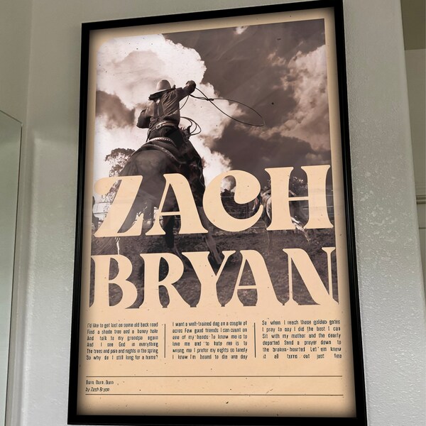 Zach Bryan Poster Album Covers - Etsy