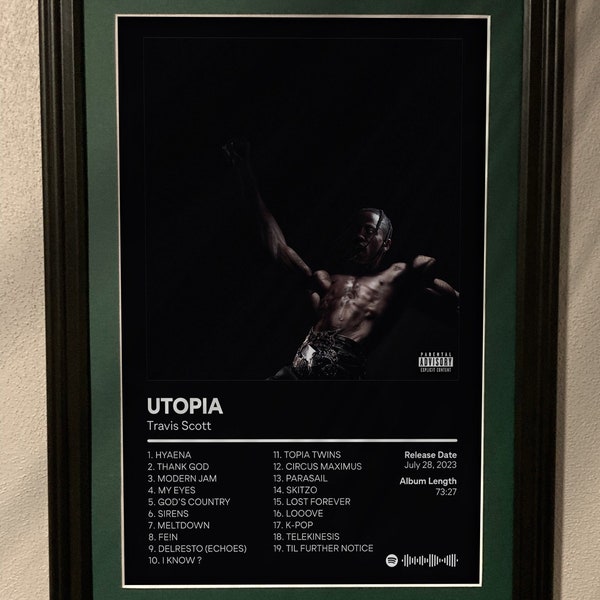 Travis Scott Utopia Album Cover - Etsy
