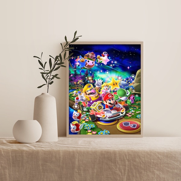 Retro Mario Kart Poster - Etsy