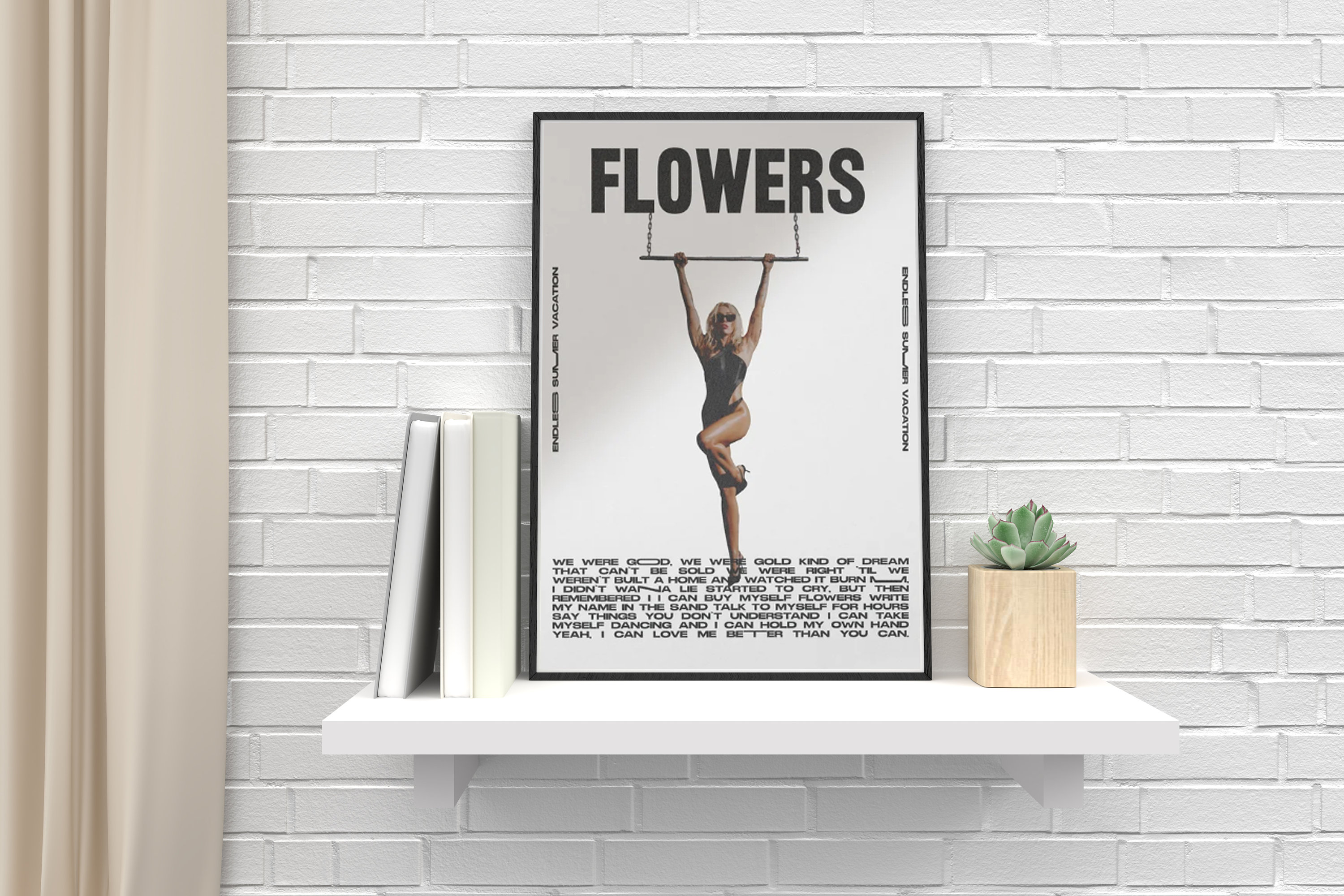 Vintage Miley Poster - Trending MileyCyrus Flowers Poster sold by ...
